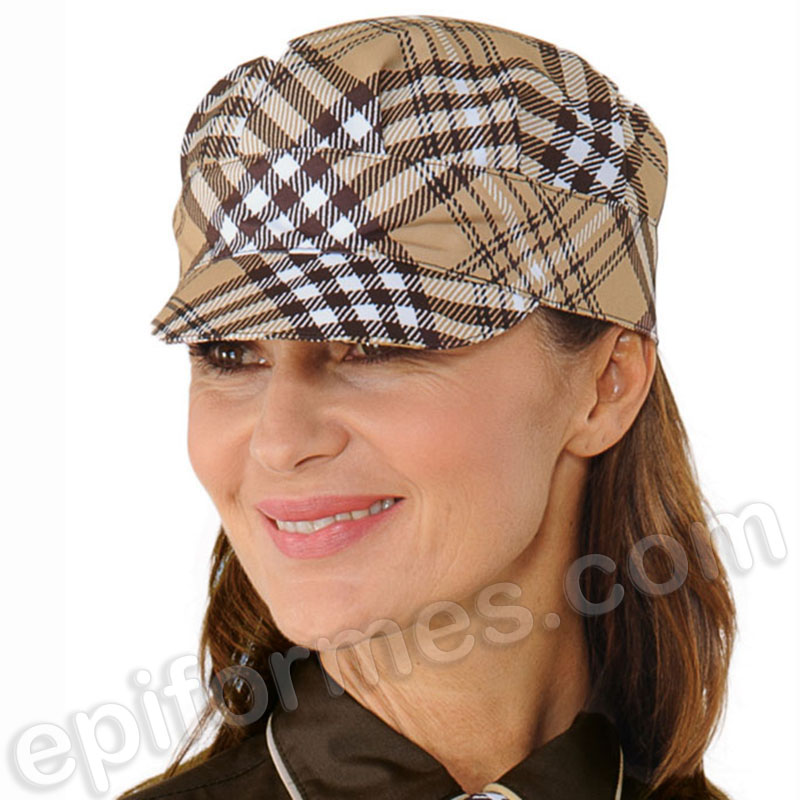 Gran variedad de gorros con visera para hostelería y comercio